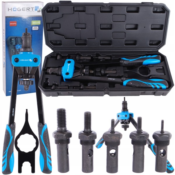 KLEŠČE ZA VTISNE MATICE M3-M10 V KOVČKU